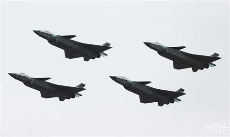 Chinas J 20 Stealth Fighter Flies With New Engines Reports Global Times