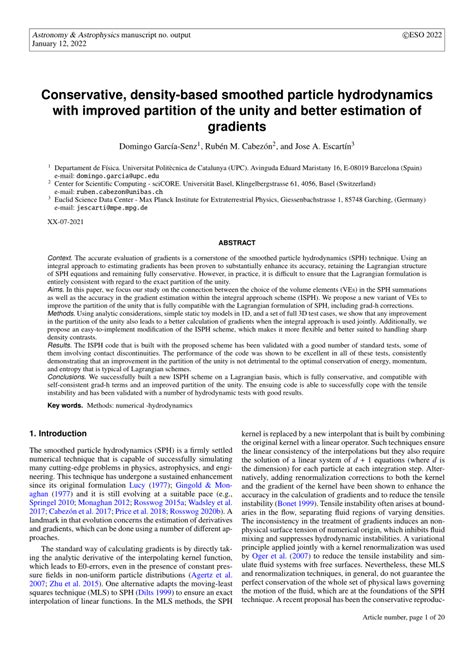 pdf conservative density based smoothed particle hydrodynamics with