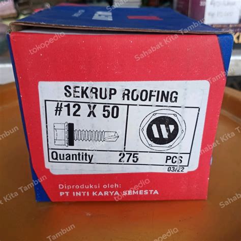 Jual Sekrup Roofing Wilson 5cm Skrup Roofing 5 Cm Baut Roofing Atap