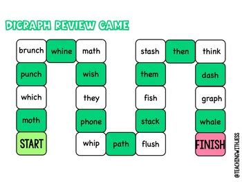 Digraph Games By Teachingwithjess Tpt