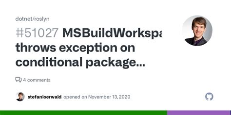 Msbuildworkspace Throws Exception On Conditional Package References
