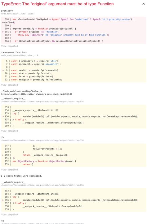 Typeerror The Original Argument Must Be Of Type Function · Issue