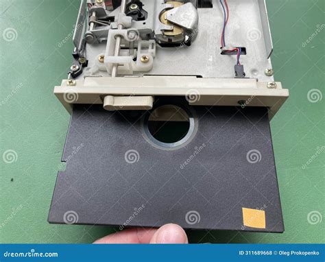 Floppy Computer Retro Disk Drive For Storing Information Stock Photo Image Of Label Plastic