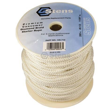 200 Diamond Braid Starter Rope Size 55 Partswarehouseshop