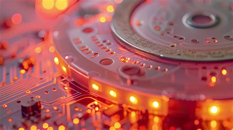 Extreme Closeup Of The Microchip Sensor On A Smart Smoke Detector Responsible For Processing