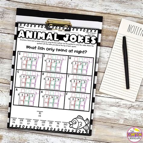 Free Box Method Division Worksheets Self Checking And Differentiated