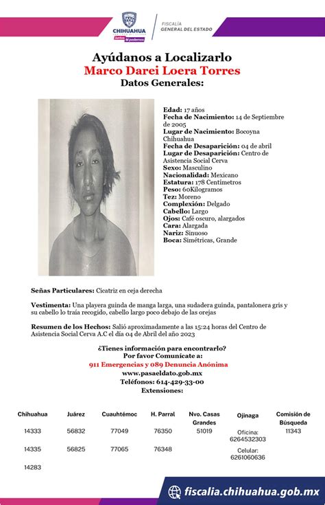 Marco Darei Loera Torres Fiscalía General Del Estado De Chihuahua