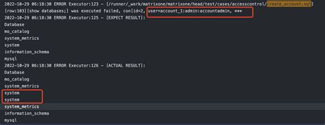 Bug Show Database Error After Login Create An Account · Issue 6086