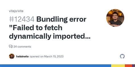 Bundling Error Failed To Fetch Dynamically Imported Module When Adding A Package Made With