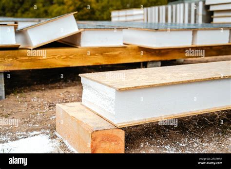 Building Construction Of Wooden Frame House Made Of Sip Structural