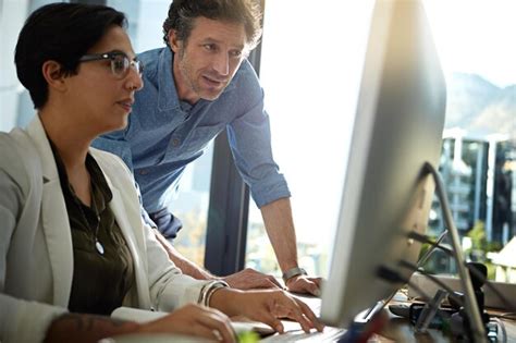 Premium Photo Big Data Computer And Communication Of Office Worker