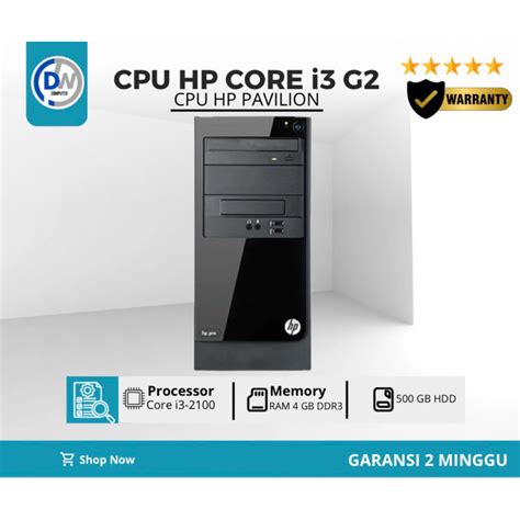 Jual Cpu Hp Pavilion Core I3 Gen2 Shopee Indonesia