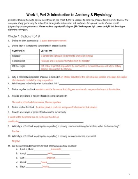 Copy Of BIO 145 Week 1 Part 2 Study Guide Week 1 Part 2