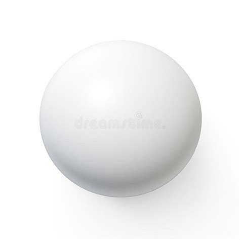 Minimalist White Sphere On Isolated Background Photography Stock Illustration Illustration Of