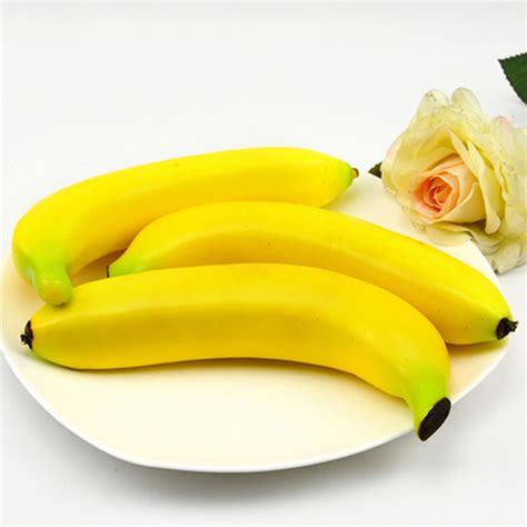 가짜 플라스틱 시뮬레이션 인공 바나나 과일 모델 20cm 길이 5 개 인조과일 Aliexpress