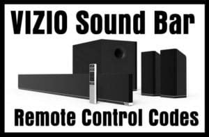Vizio Soundbar Remote Control Codes Codes For Universal Remotes