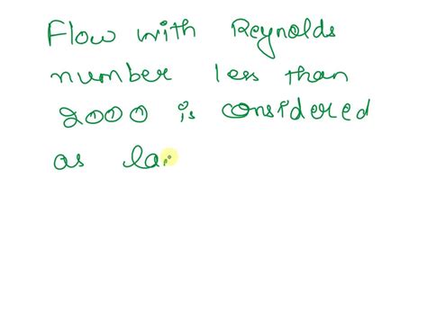 Solved 15 Points Calculate The Reynolds Number For Each Pipe Branch