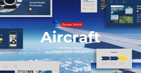 Aircraft Powerpoint Template Incl Aeroplane And Aircraft Envato