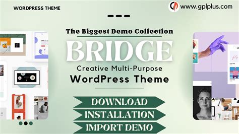 Bridge Creative Multi Purpose Wordpress Theme Download Installation