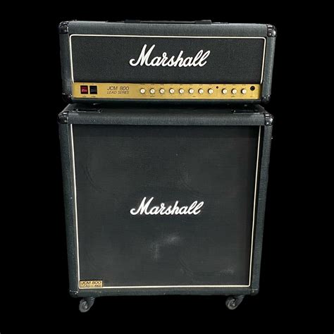 Marshall Jcm 800 Lead Series Model 2210 100 Watt Head W 1960b Cab Used