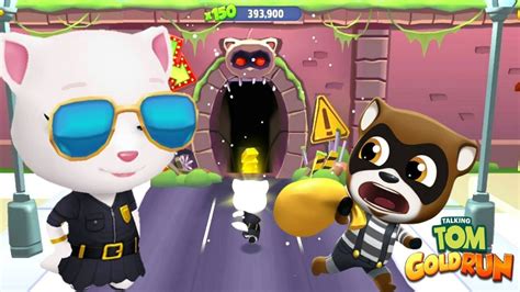 Talking Tom Gold Run Agent Angela Full Screen GAME ZONE Android
