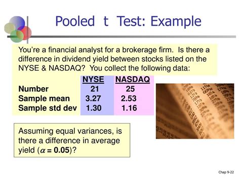 Ppt Chapter 9 Estimation And Hypothesis Testing For Two Population Parameters Powerpoint