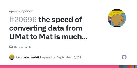 the speed of converting data from umat to mat is much slower than mat to umat · issue 20696