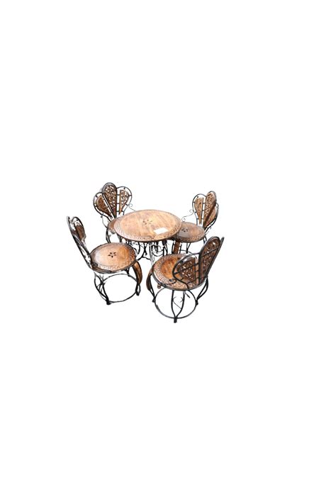 Vintage Outdoor Table With 4 Chairs Indian Furnitures