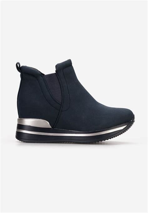 Sneakers Dama Cu Platforma Ascunsa Sanera V2 Navy Zapatos
