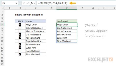 Native checkboxes in Excel | Exceljet