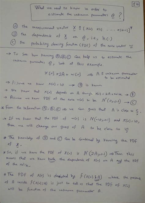 Estimation Theory Class Handout 1 Pdf