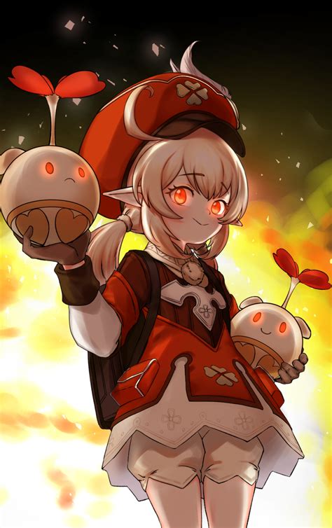 810x1290 Klee Red Eyes Genshin Impact 810x1290 Resolution Wallpaper Hd