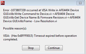 AFE EVM Decoding Firmware Update Error Message Sensors Forum Sensors TI E E Support Forums