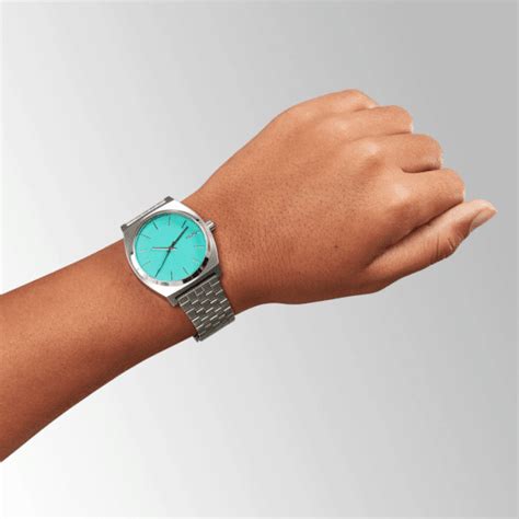 Nixon Time Teller Silver Turquoise Ao45 2084 00 Time Guatemala
