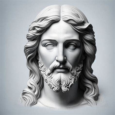 3D Depth Map Stl And Svg Files For Jesus Christ Portrait Perfect For