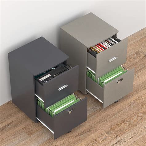 Ebern Designs Vertice File Cabinet For Home Office 2 Drawer Filing