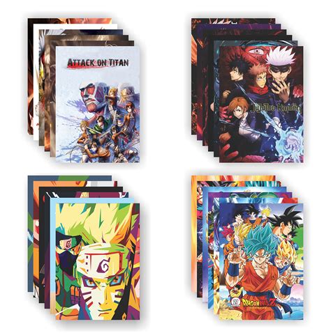 Buy Clickedin Anime Pack Of 24 With Self Adhesive On The Back Of
