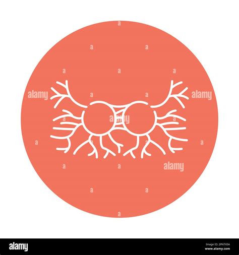 Cancer Cell Color Line Icon Human Diseases Pictogram For Web Page
