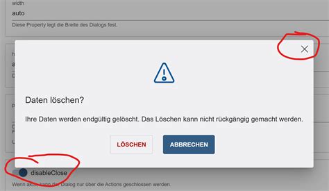 Lux Dialog Config Und Breite Von Komponenten Im Dialog Funktionieren