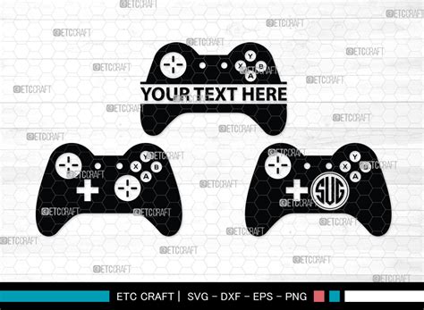 Game Controller Svg Monogram Graphic By Pixel Elites · Creative Fabrica