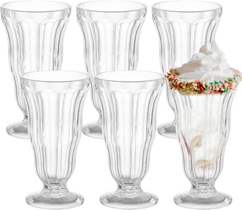 Home X Vintage Style Milkshake Glasses Set Old Fashioned