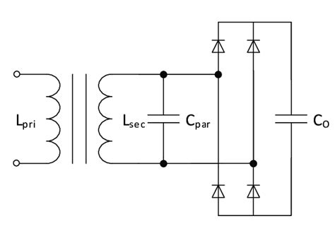 Simulation Model With High Voltage High Frequency Transformer Download Scientific Diagram