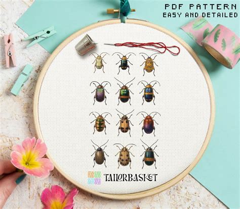 Insect Cockroach Cross Stitch Pattern Bug Cross Stitch Easy