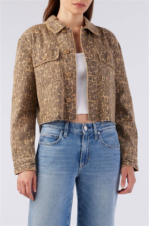 Amo Denim Carly Jacket In Leopard A M O