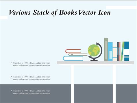 Various Stack Of Books Vector Icon Ppt PowerPoint Presentation File Pictures PDF