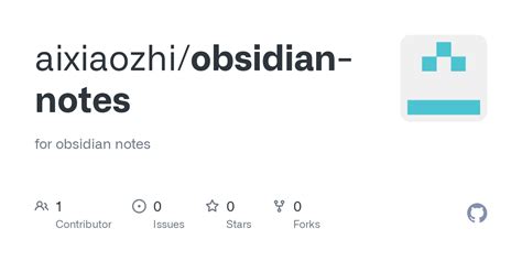 Pull Requests Aixiaozhi Obsidian Notes Github