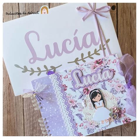 Libro de firmas de comunión para niño Pedacitos de Adriel