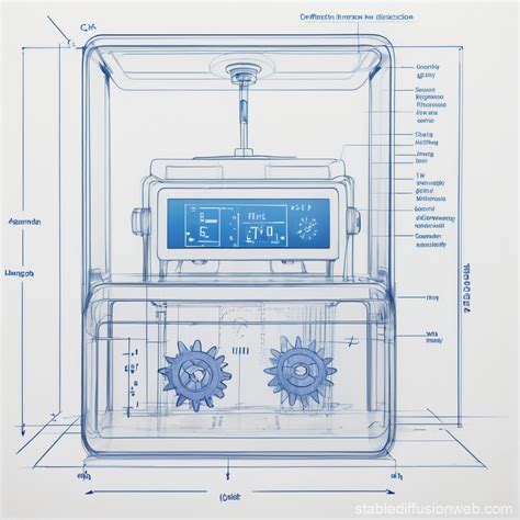 Display Interface Sketch With Intensity And Measurements Stable Display Interface Sketch With Intensity And Measurements Stable