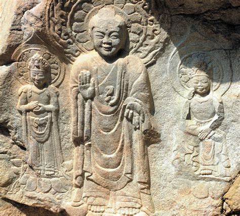 서산 마애삼존불의 유래와 가치 증산도 Jeung San Do 공식 홈페이지