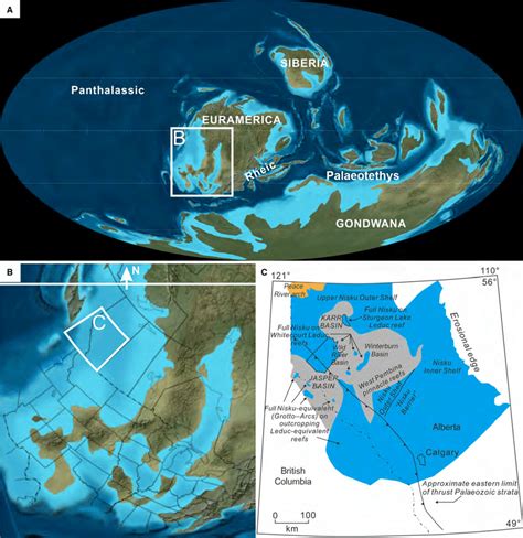 A Late Devonian Global Palaeogeographic Map 380 Ma B Late